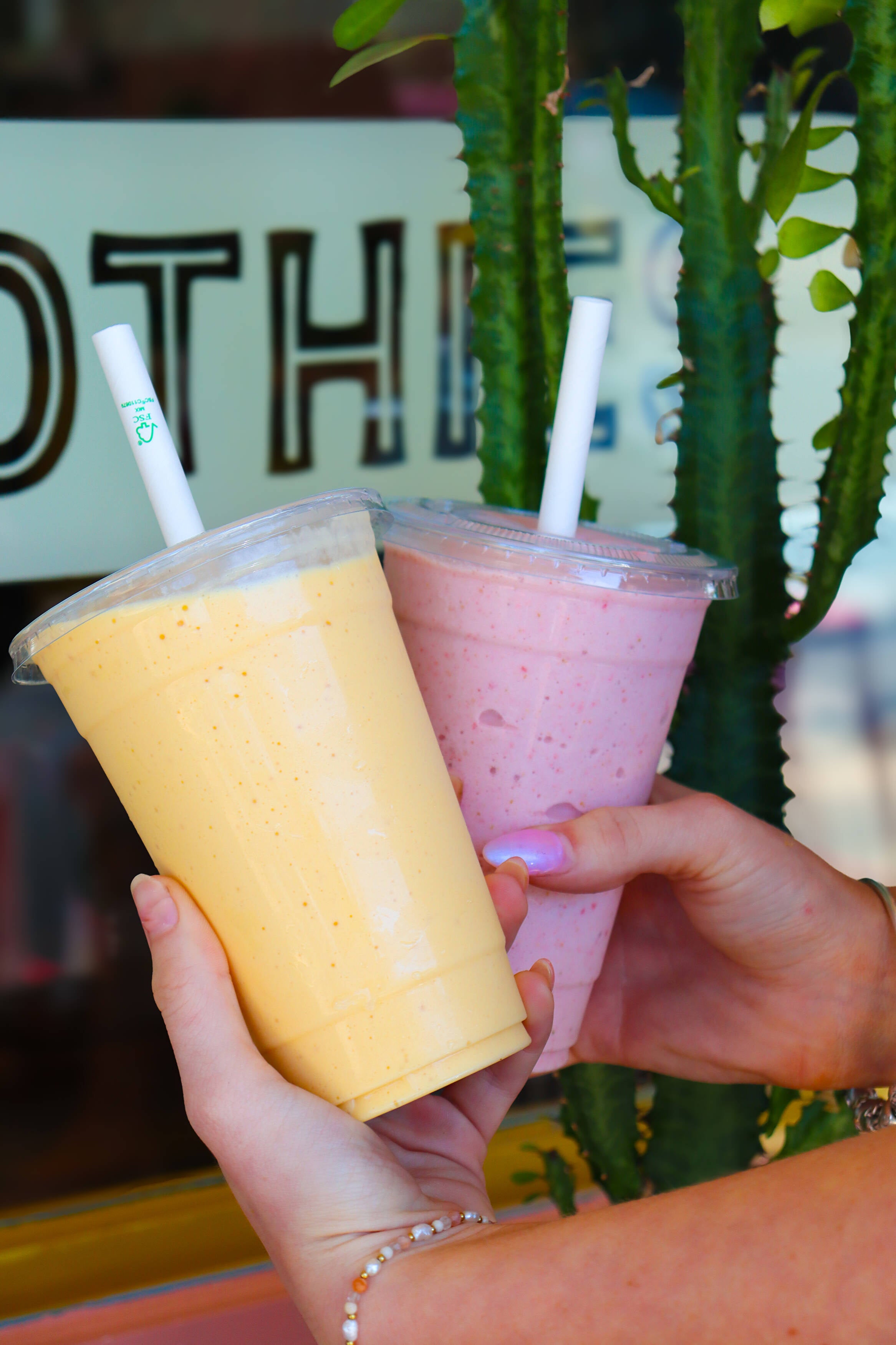 Real fruit smoothies